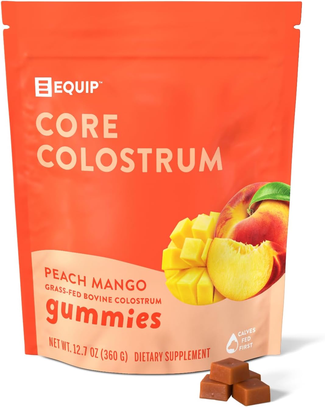 Equip Foods Core Colostrum Gummies Peach Mango - HSA/FSA Eligible | Truemed