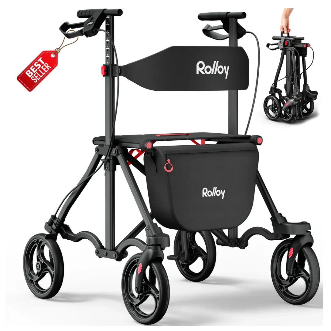 DME superstore Rolloy Ultra Compact Master Rollator Walker - HSA/FSA ...