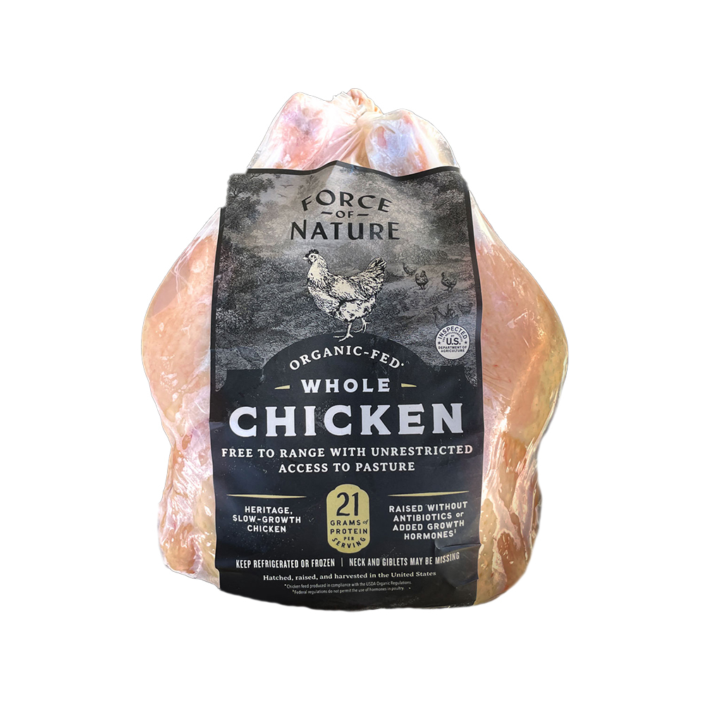 Force of Nature Heritage, Slow-Growth Whole Chicken - HSA/FSA Eligible ...