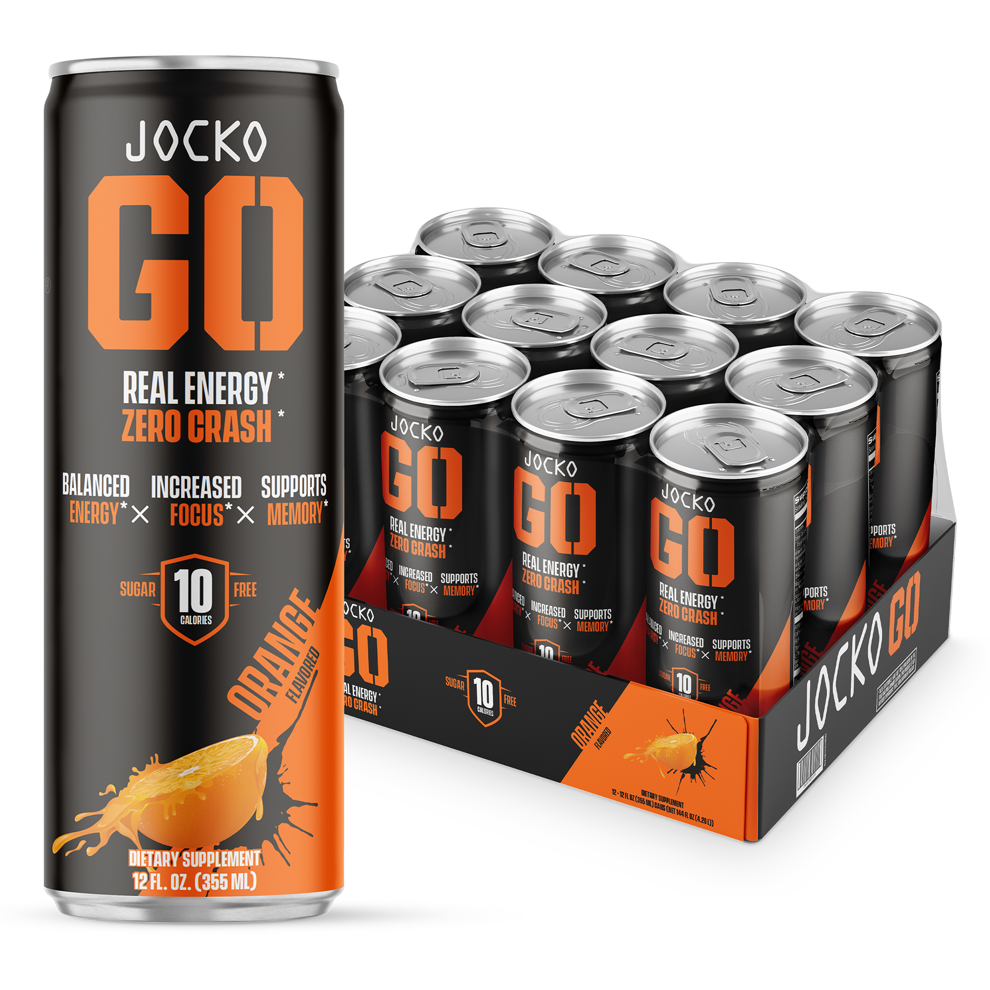 JOCKO FUEL JOCKO GO ENERGY DRINK 12-PACK - HSA/FSA Eligible | Truemed