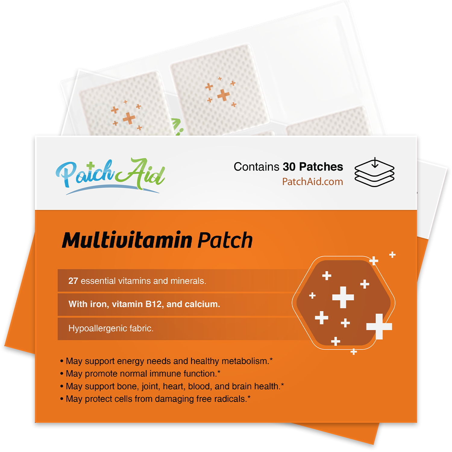 PatchAid MultiVitamin Plus Topical Vitamin Patch - HSA/FSA Eligible ...