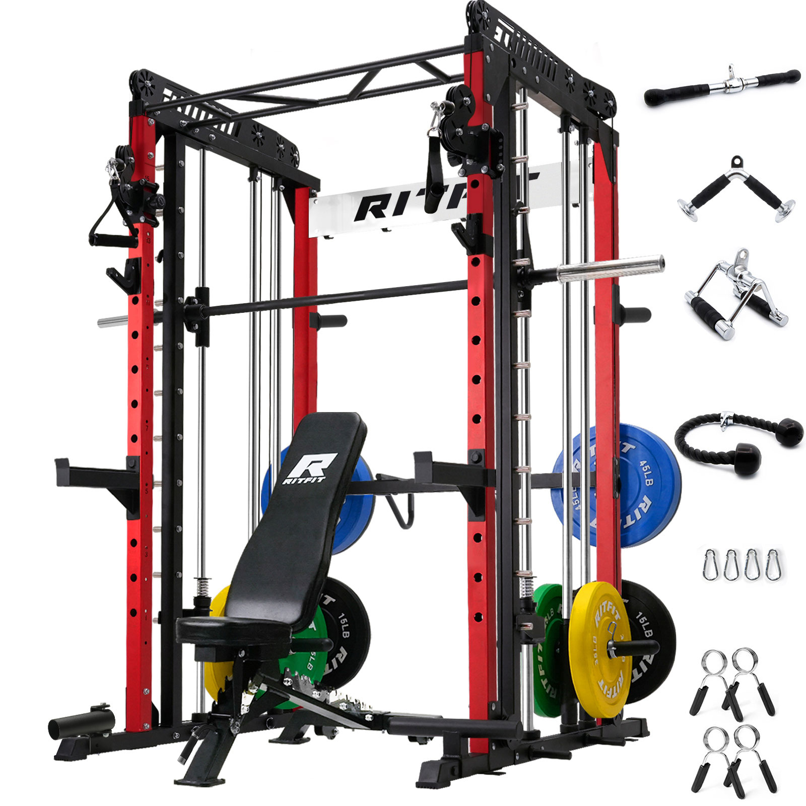 RITFIT RITFIT M1 PRO Smith Machine Home Gym Package All-In-One Workout System - HSA/FSA Eligible ...